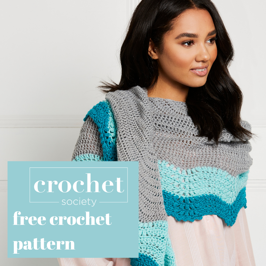 Free Crochet Beaulieu Chevron Shawl Pattern — Crochet Society
