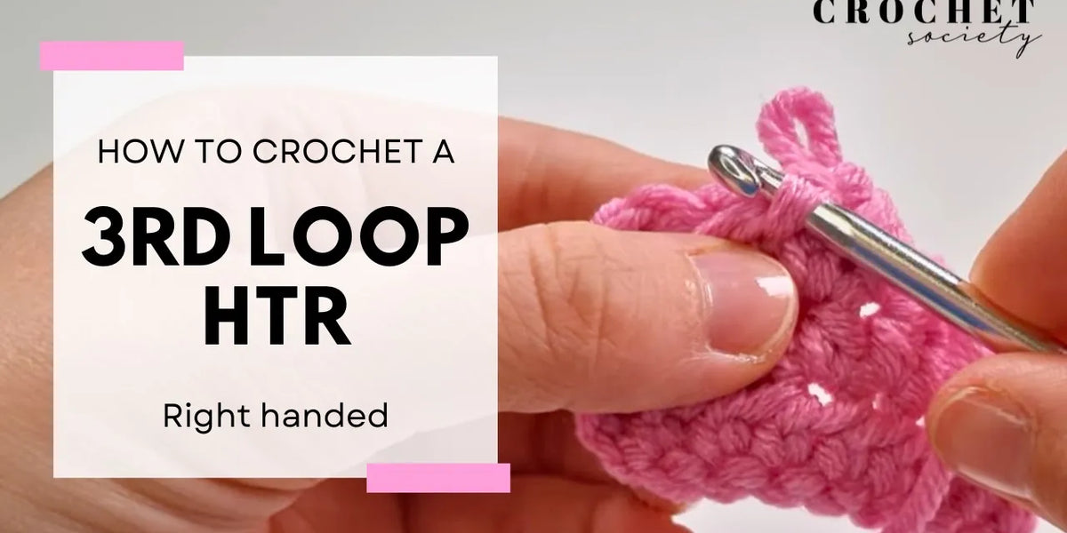 How to Crochet a 3rd Loop Half Treble (3rd Loop htr) UK / 3rd Loop Hal ...