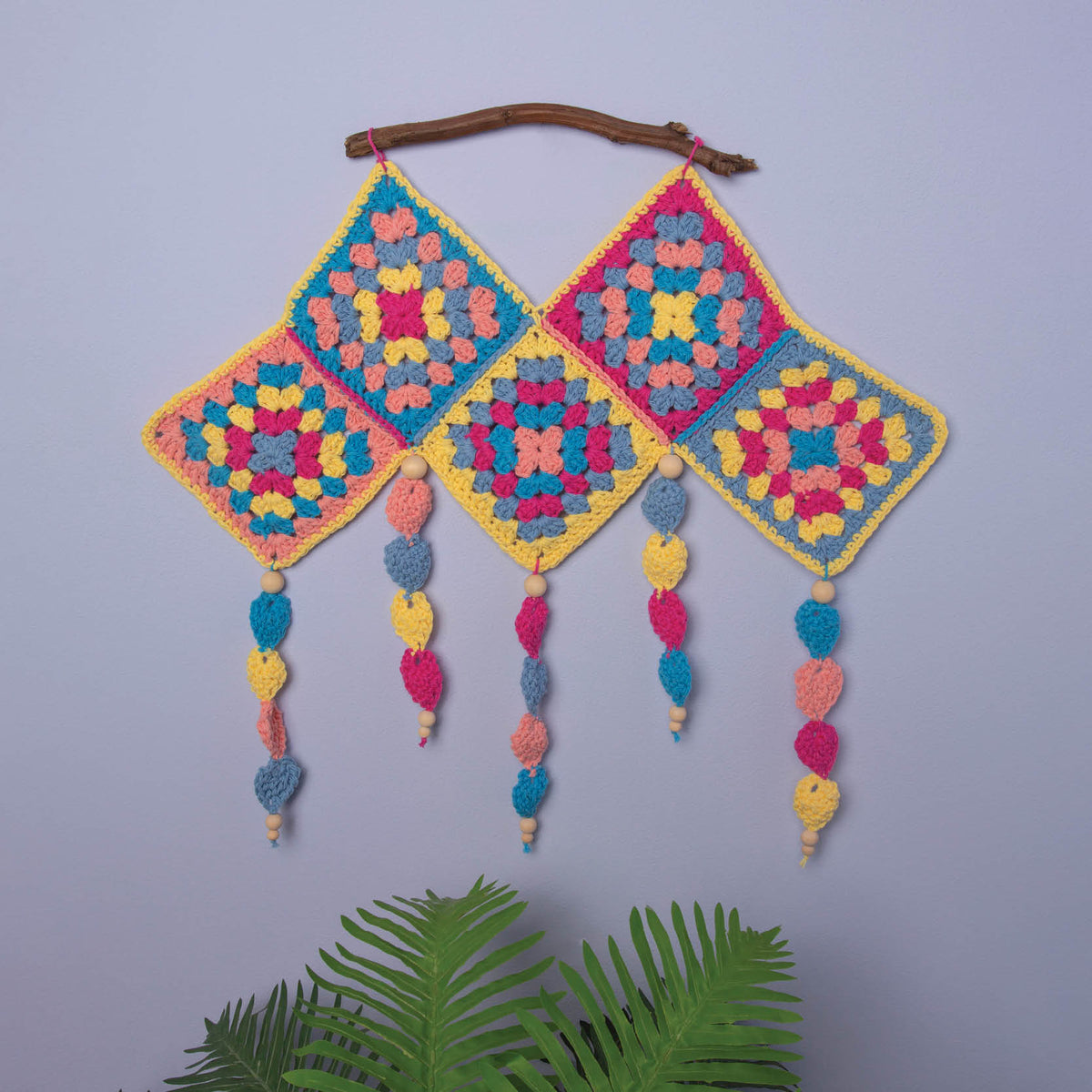 Rhombus Granny Wall Hanging Digital Pattern — Crochet Society