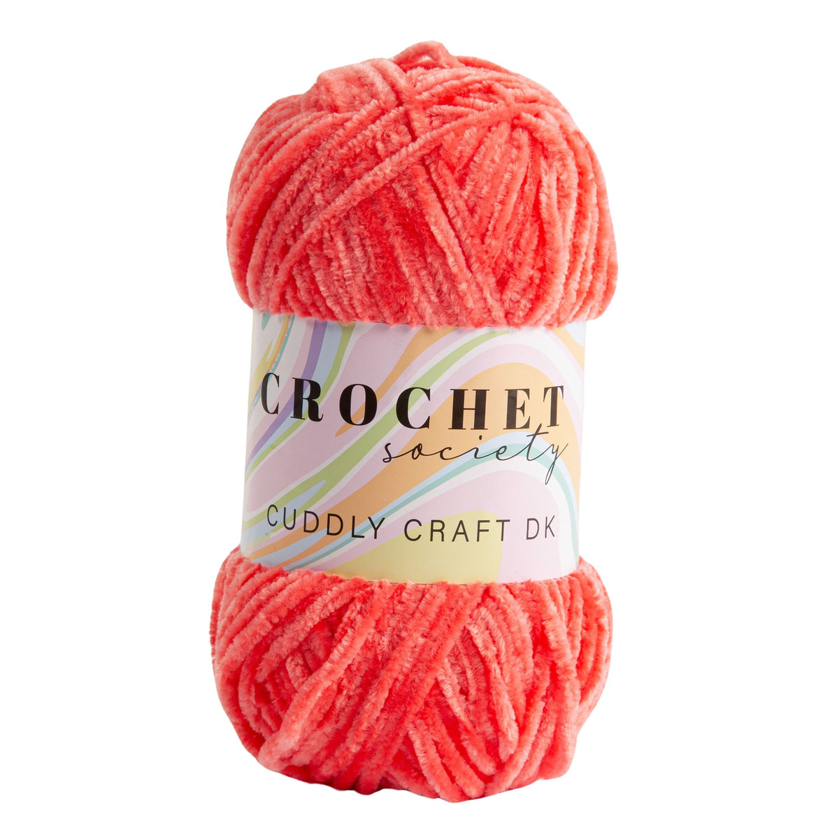 Crochet Society Cuddly Craft DK Chenille Yarn 100g Pink | Blushing