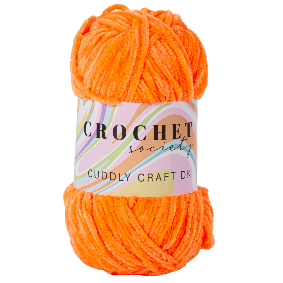 Crochet Society Cuddly Craft DK 100g Neon Orange | Peach Sorbet