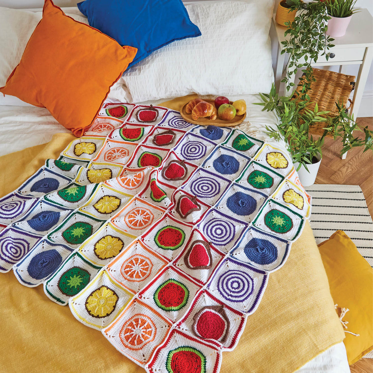 Eat The Rainbow Blanket Digital Pattern — Crochet Society