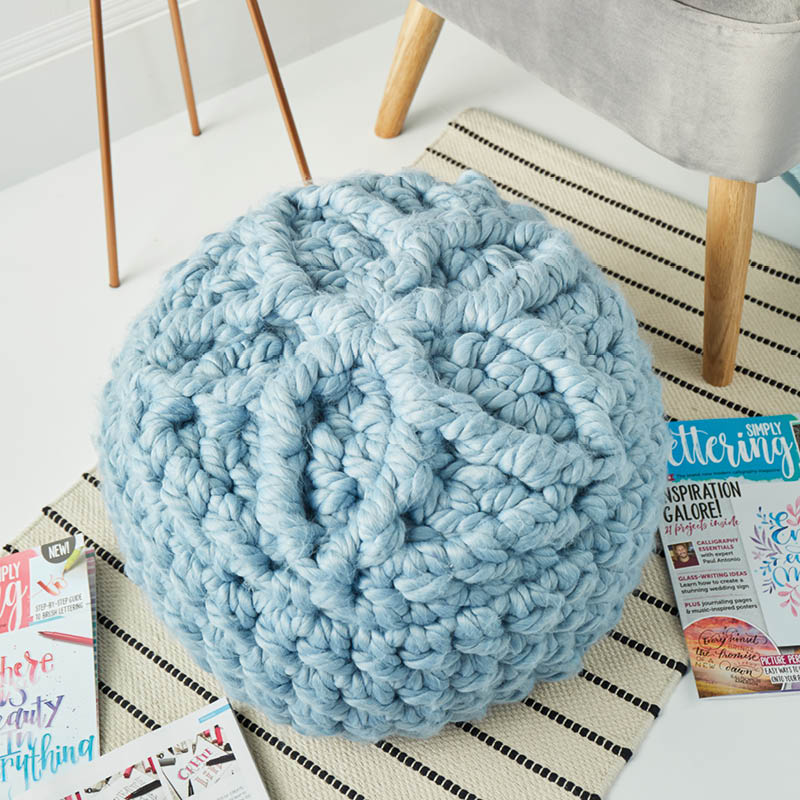 Starflower Pouffe Digital Pattern — Crochet Society