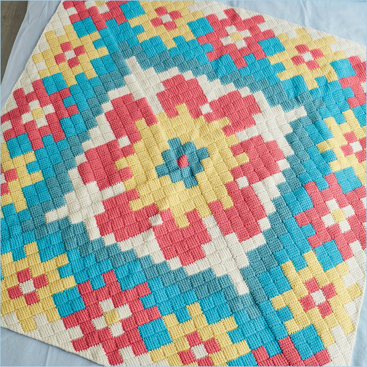 Enchanting Entrelac Blanket Digital Pattern — Crochet Society
