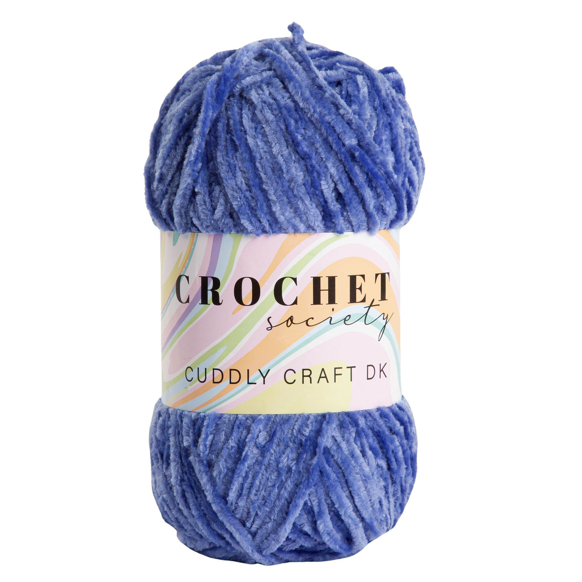 Crochet Society Cuddly Craft DK Chenille Yarn 100g Purple | Hyacinth