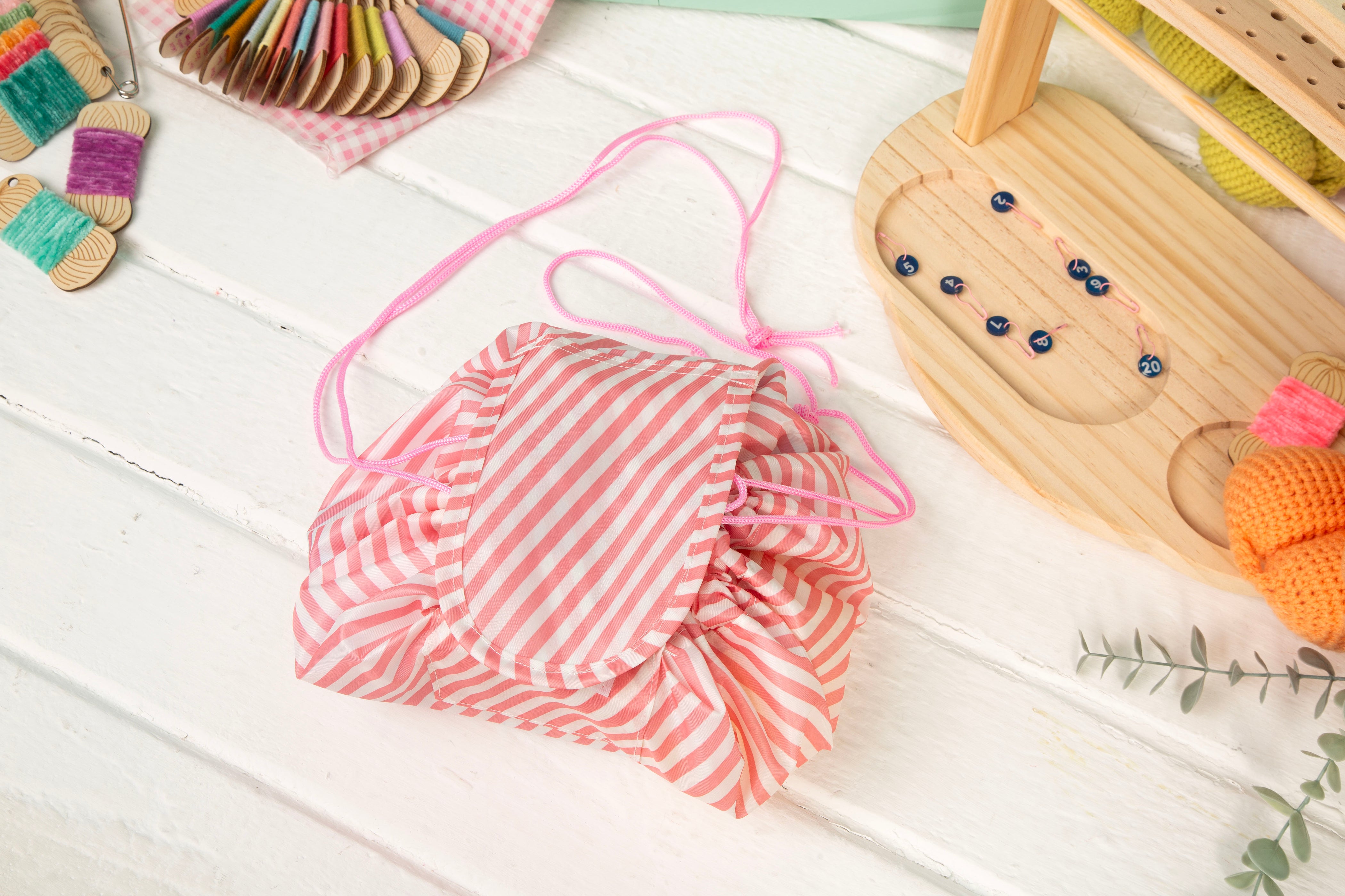 Crochet Society Drawstring Storage Bag