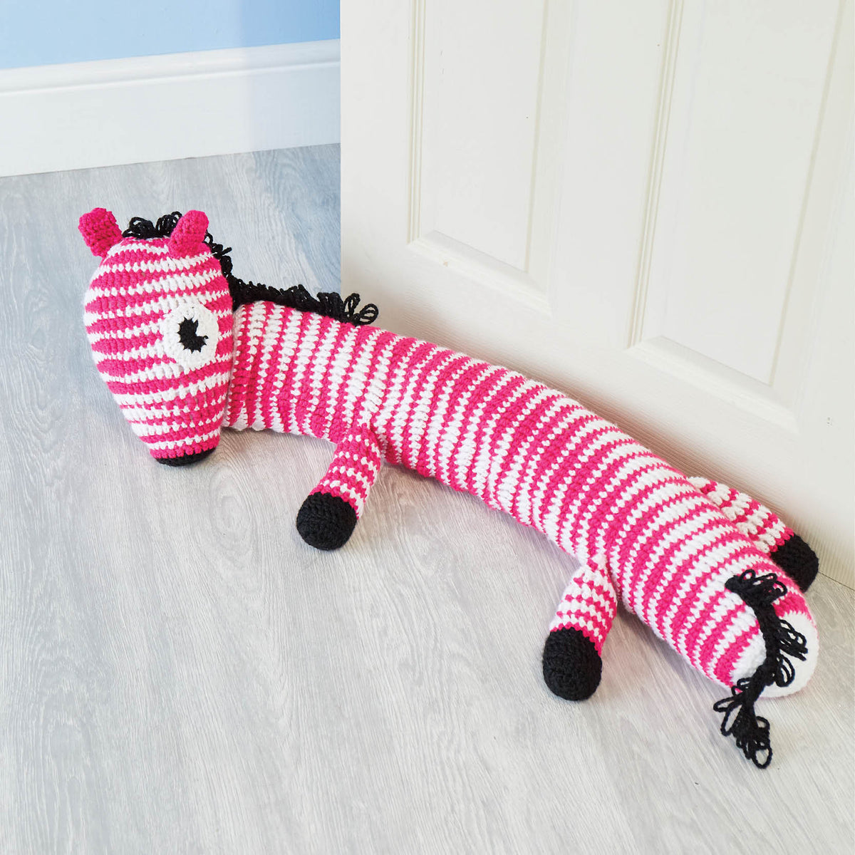 Ziggy Zebra Draught Excluder Digital Pattern — Crochet Society